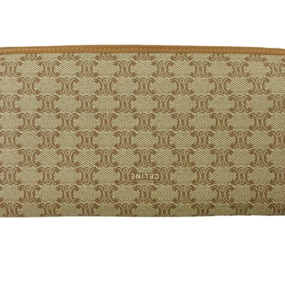 Dior | Bags | Auth Dior Long Pilgrimage Honeycomb Beige Pvc Leather ...